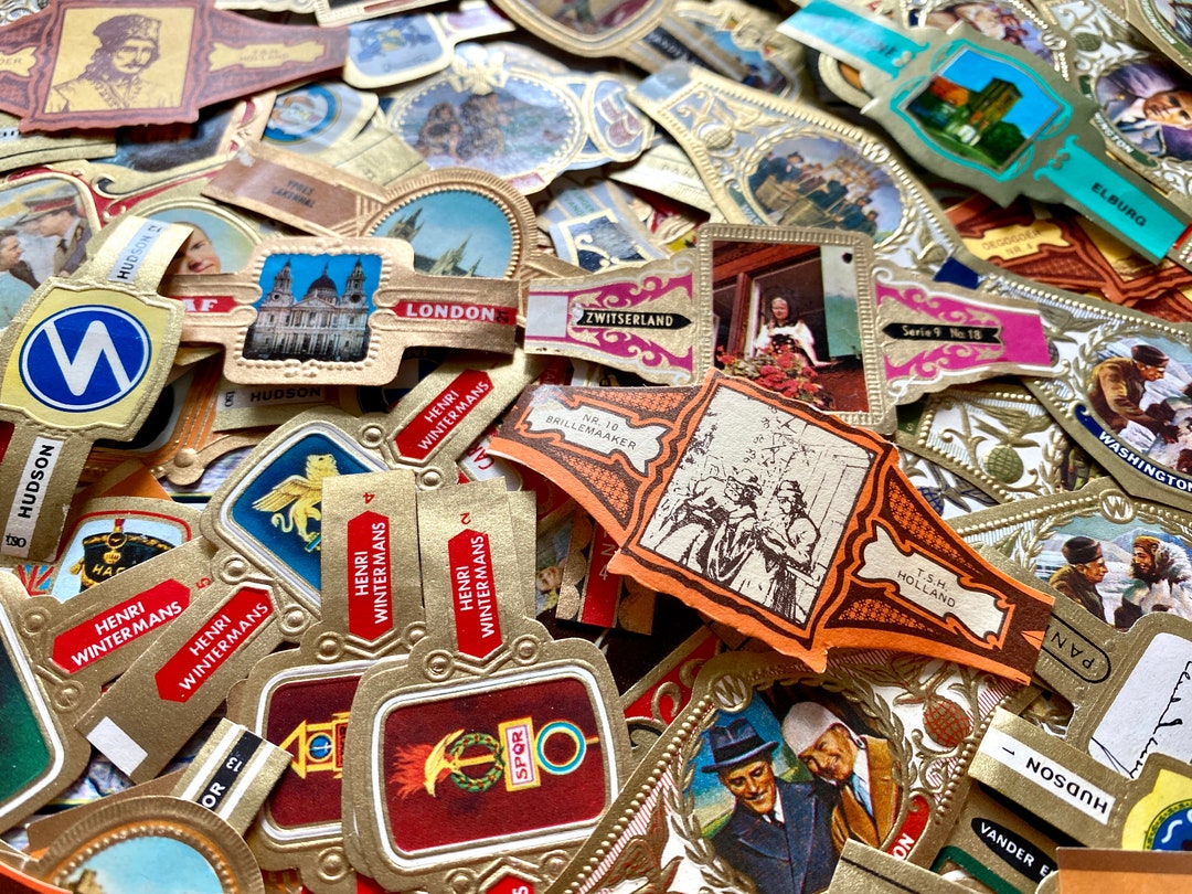 Set of 50 Cigar Bands Lucky Dip Ephemera, Dutch, Great Quality ...