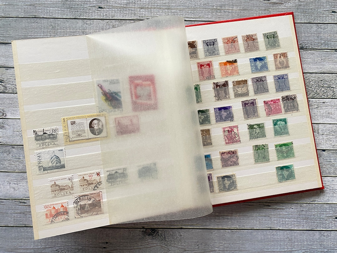 A5, Bright Red, Empty, Stamp Collection, Archive, A4 Format, Poststamps ...