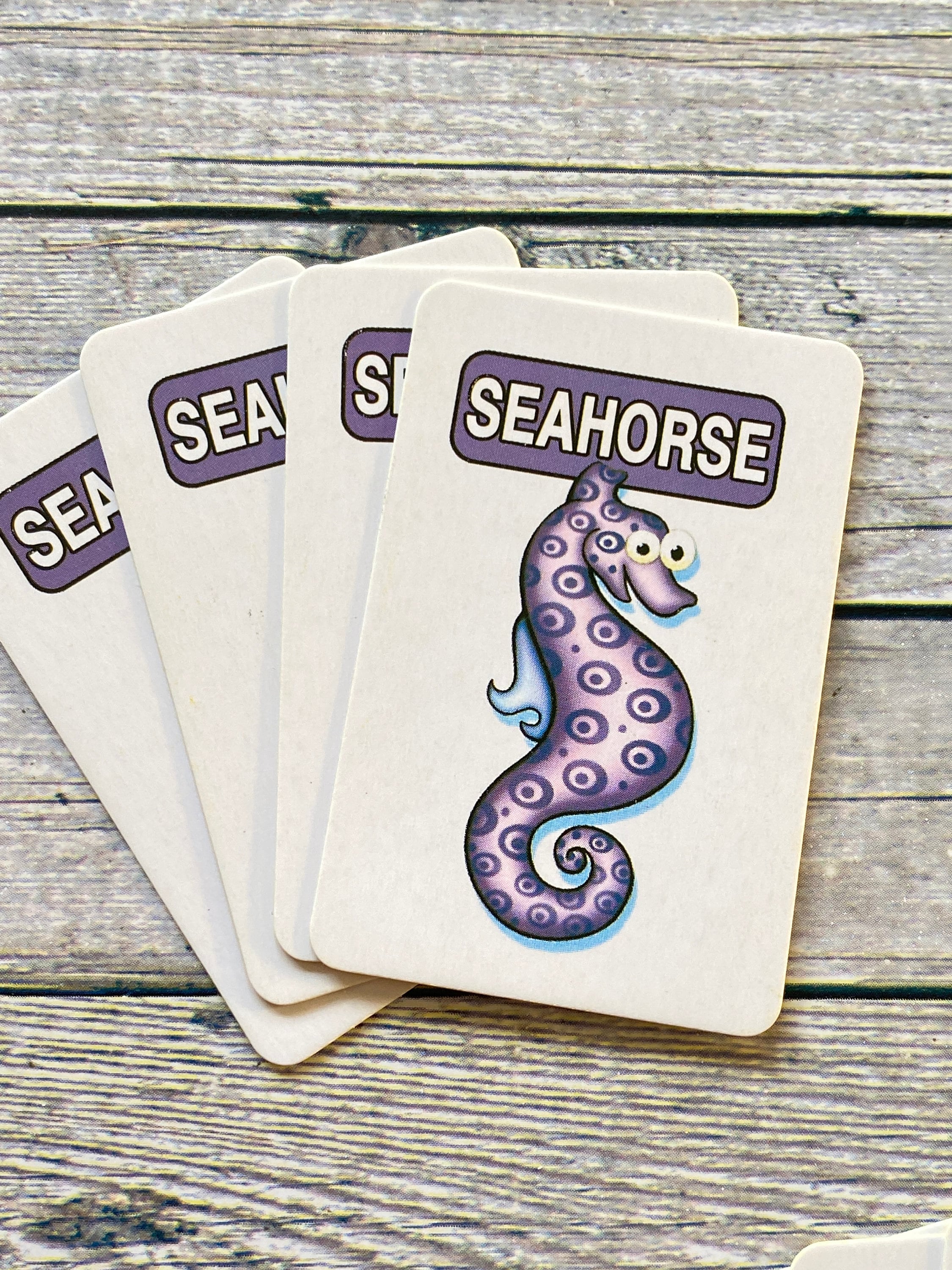 36 Mini Cards Go Fish Memory Game Card Game,sea Animals - Etsy