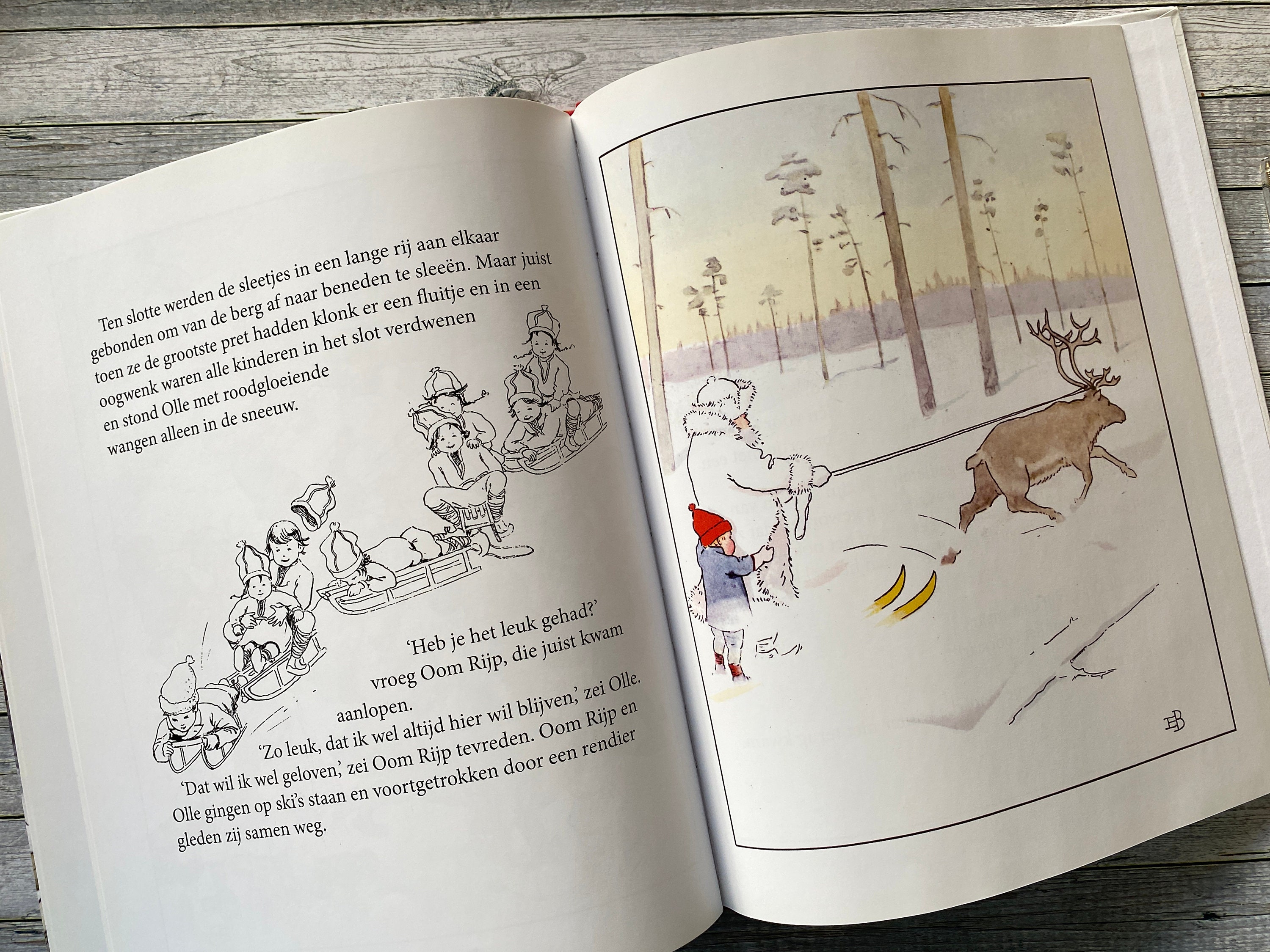 A4+ Size Elsa Beskow, Dutch Picture Book, Olles Skitocht, Ollies Ski ...