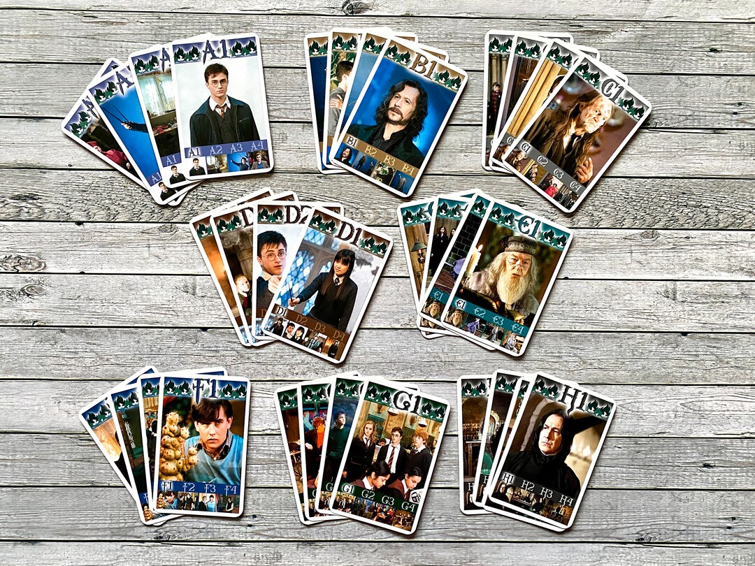 32 Harry Potter Playing Cards Game Complete Set of Playing - Etsy