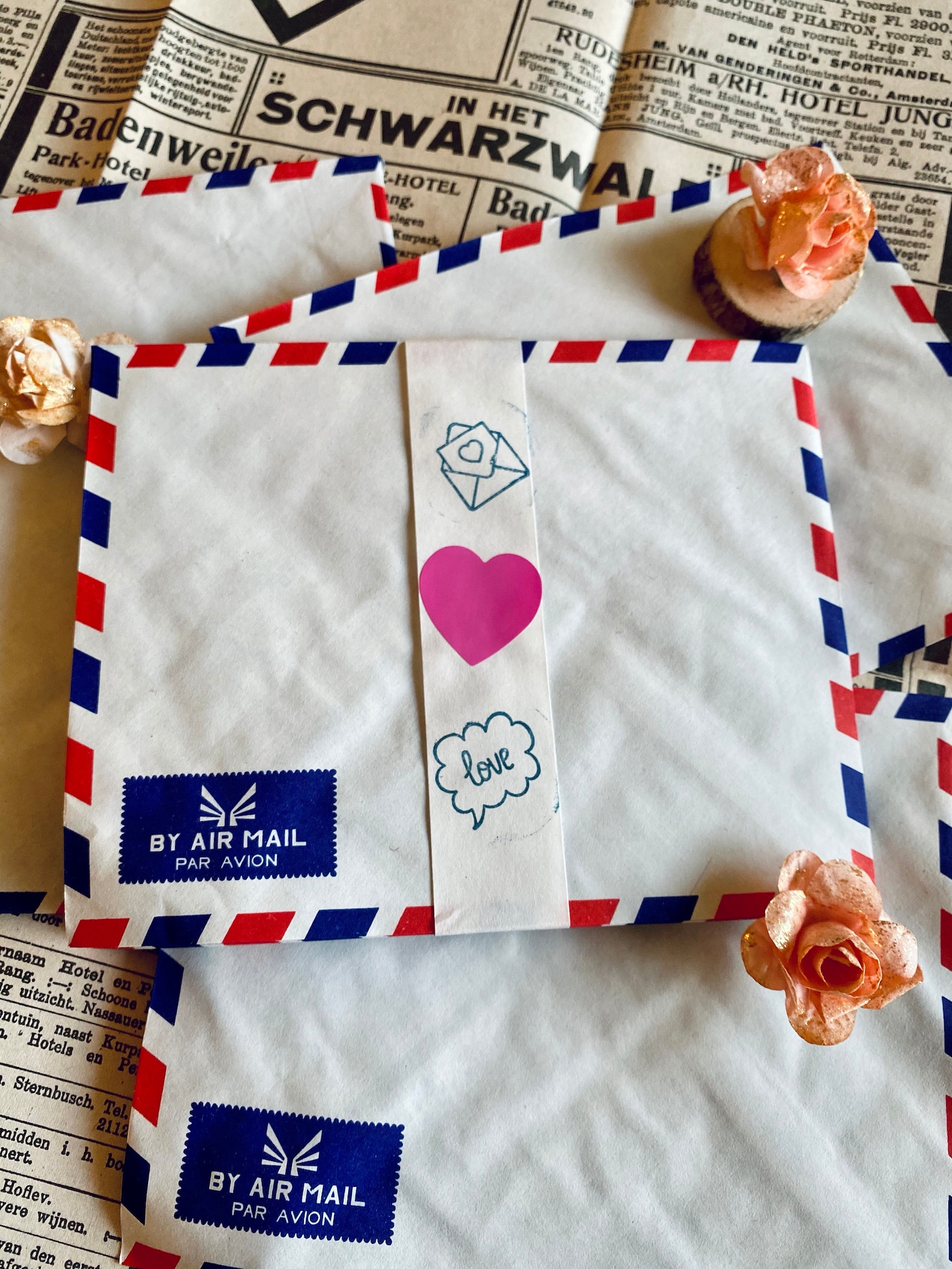 50 Airmail Envelopes, Travel Gifts, Wedding, Craft Parties, Airmail ...