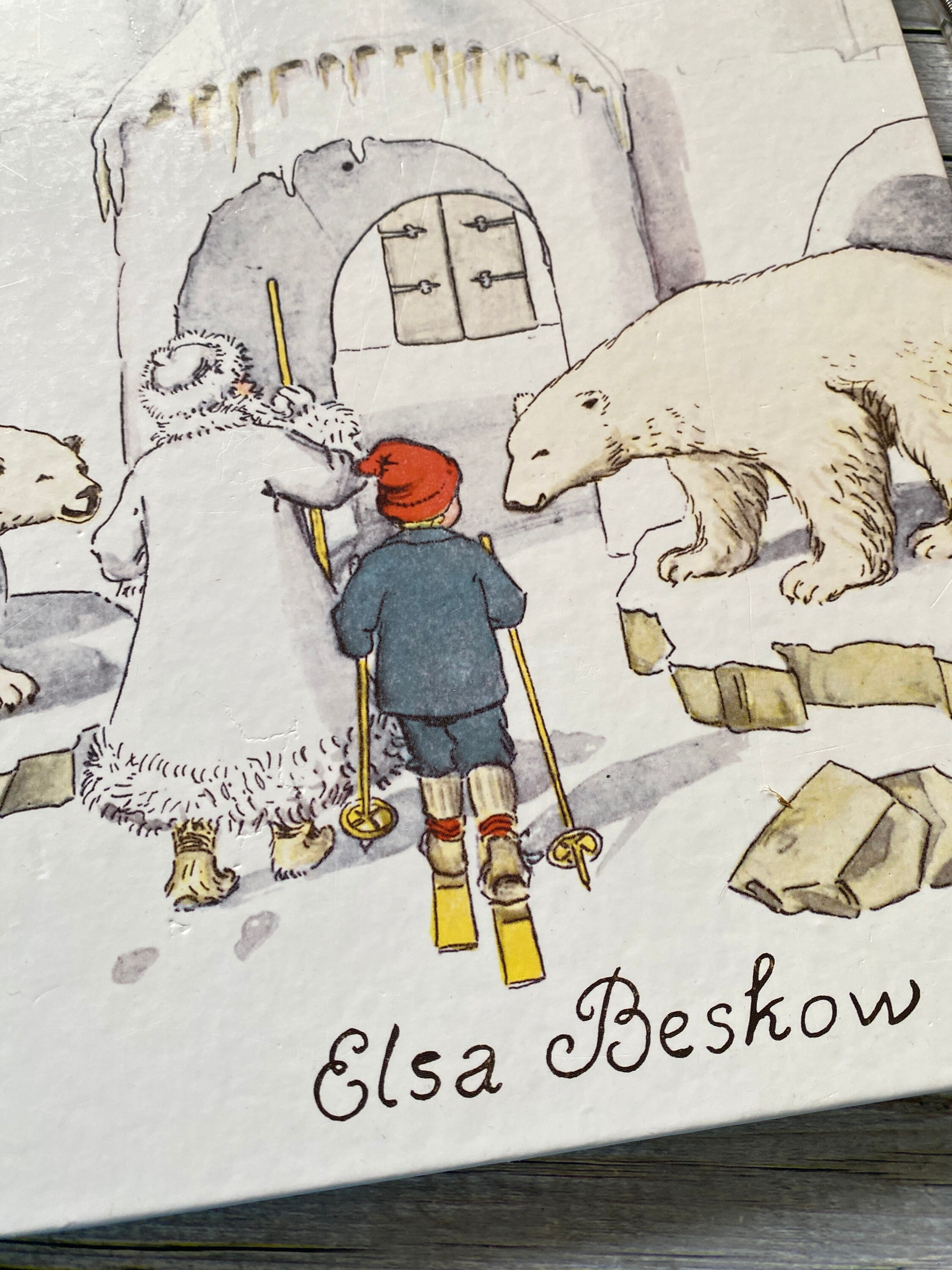 A4+ Size Elsa Beskow, Dutch Picture Book, Olles Skitocht, Ollies Ski ...