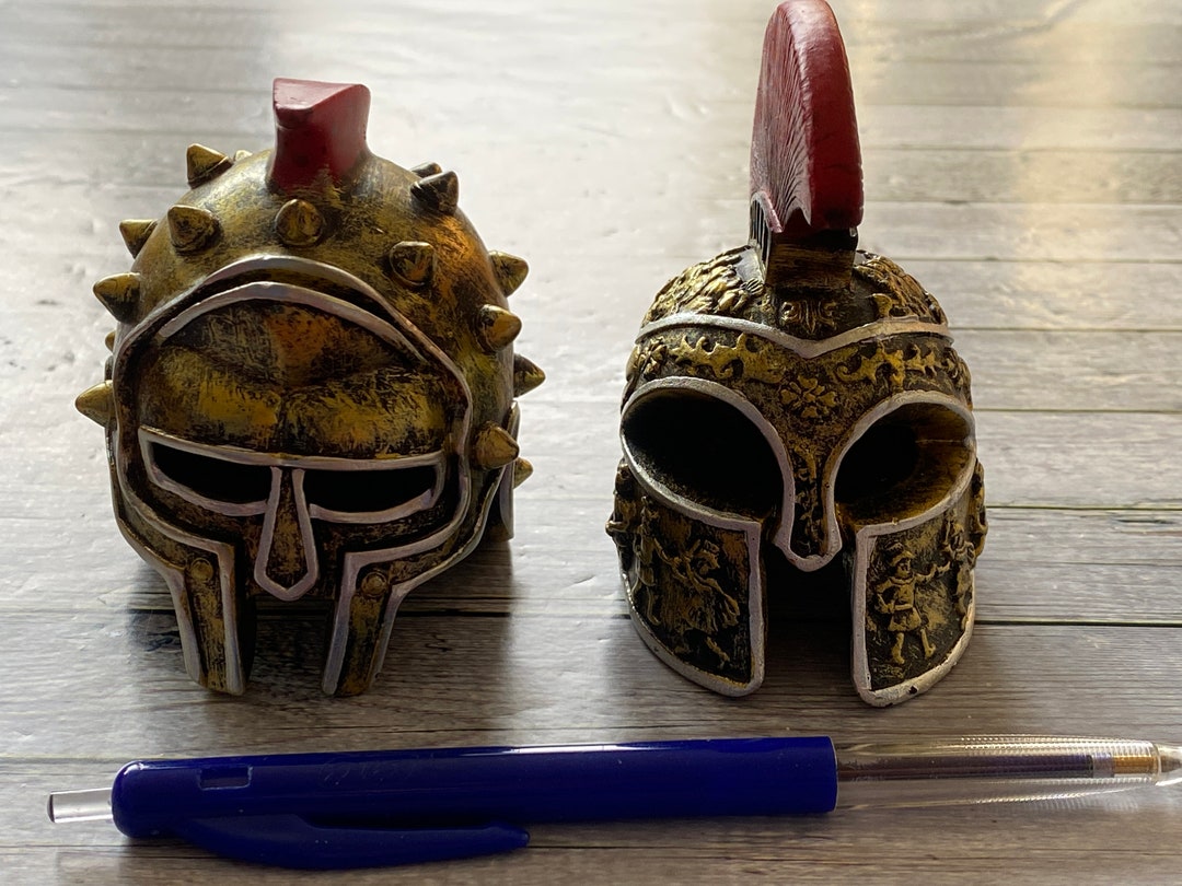 Miniature Warrior Masks Roman Gladiators Heavy Resin Quality Set of 2 ...
