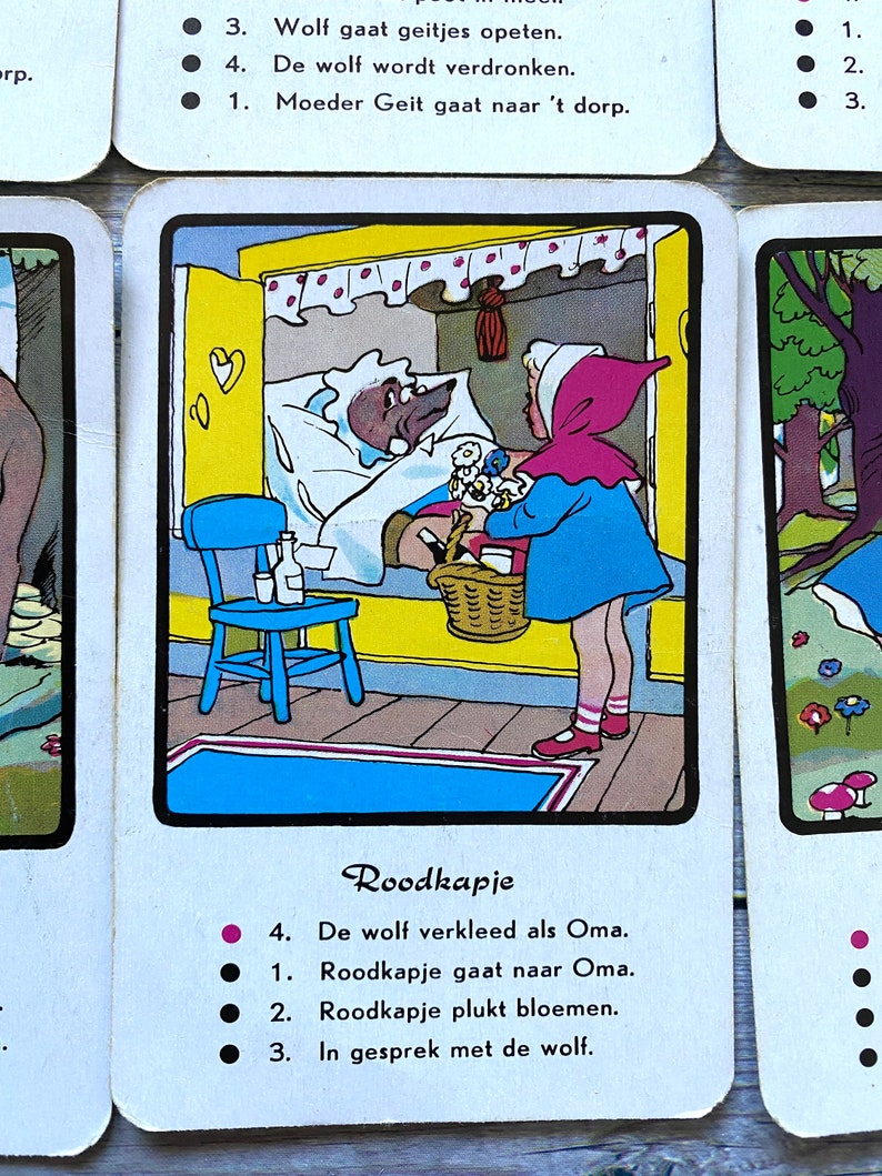 24 Vintage, Fairytale Themed, Vintage Card Game. Complete Set of ...