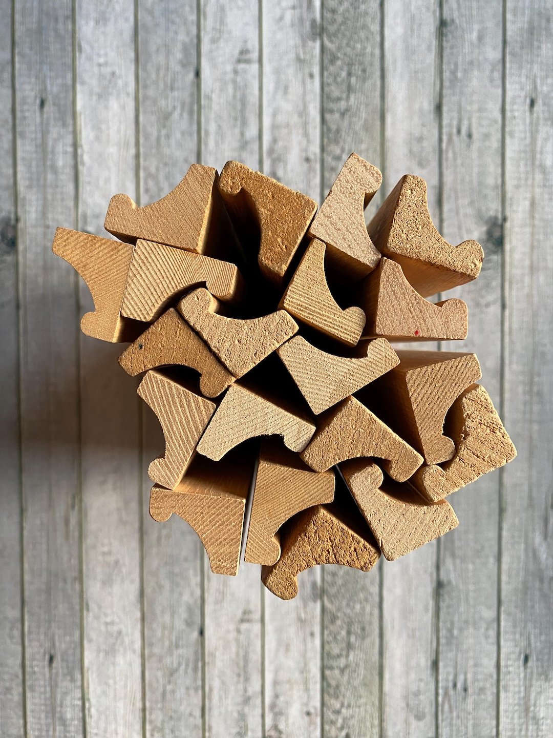 20 Wooden Scrabble Rack Tile Holders Wedding Cards Domino Rack ...