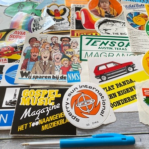 25 Vintage Dutch Stickers. These Are From the '70's and '80's, Sticker ...