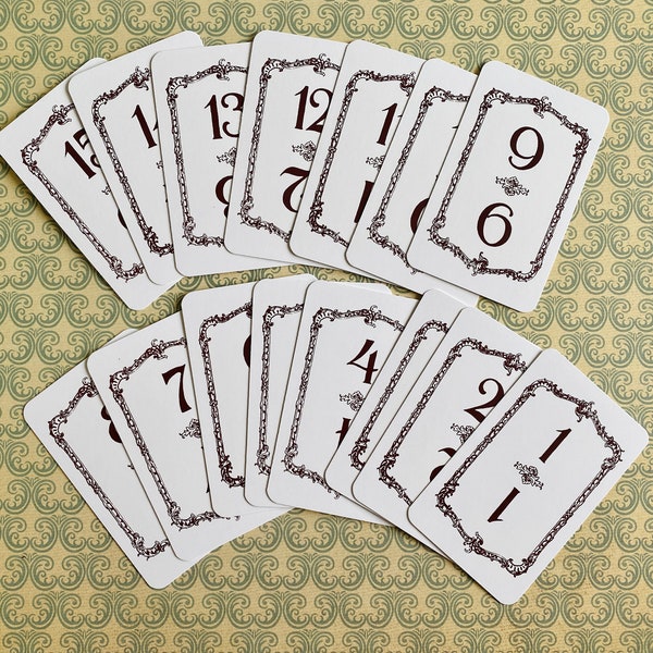 Number Cards - Etsy