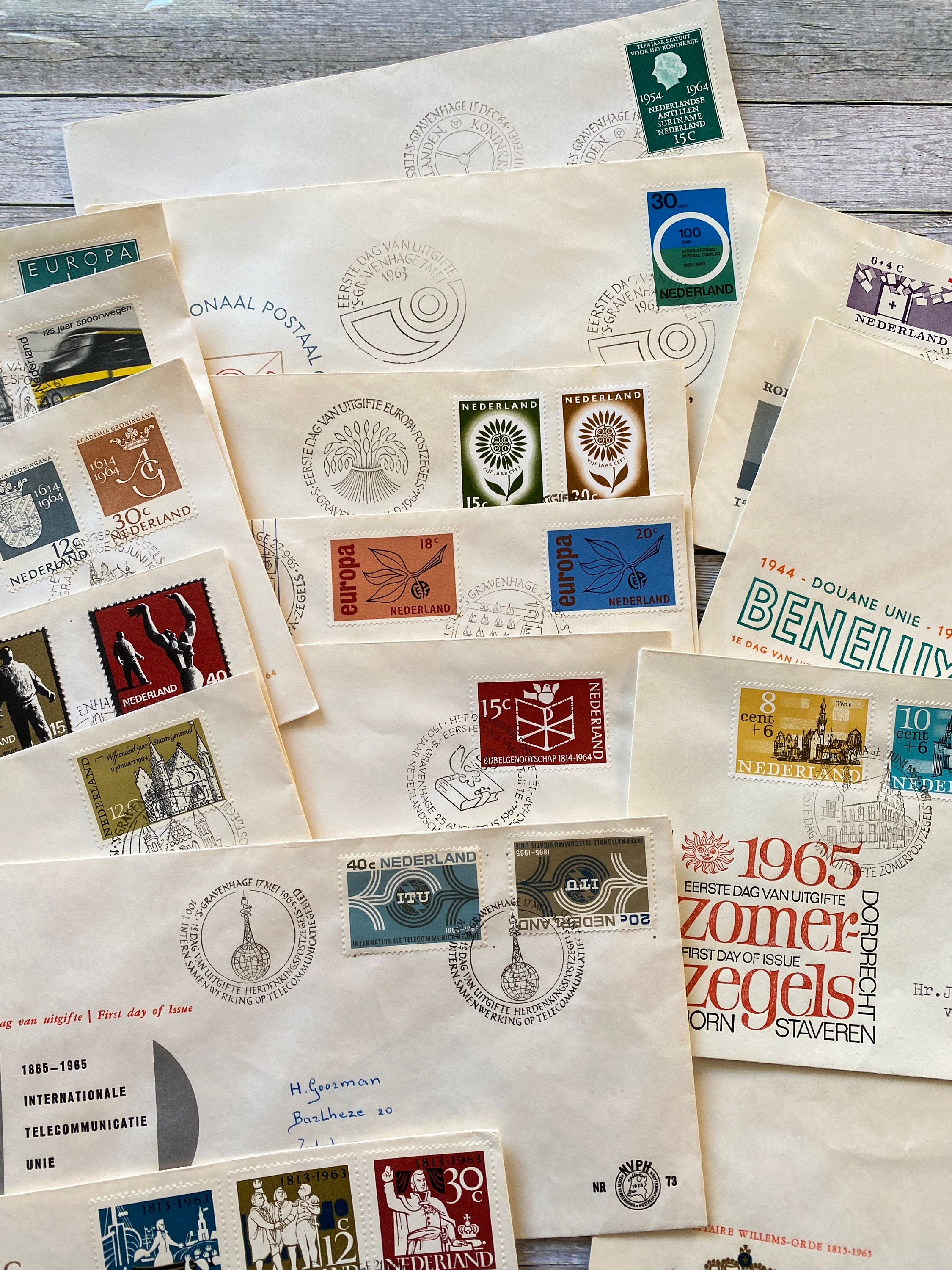 Vintage Used Envelopes 1960's Dutch Junkjournaling - Etsy