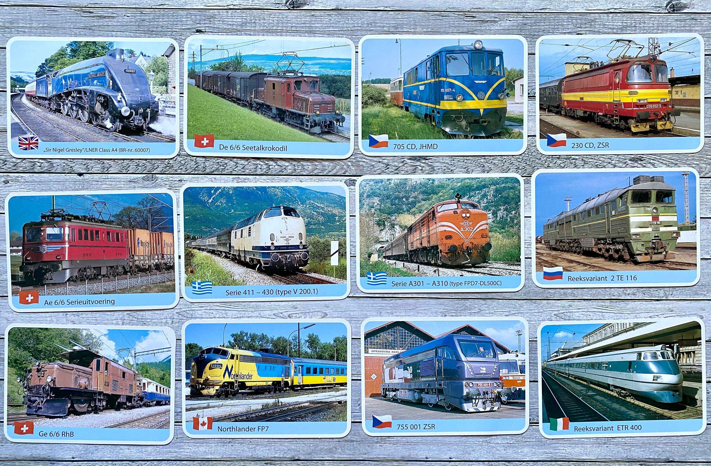 50 Vintage Train Cards Traffic Themed Vintage Card Game - Etsy