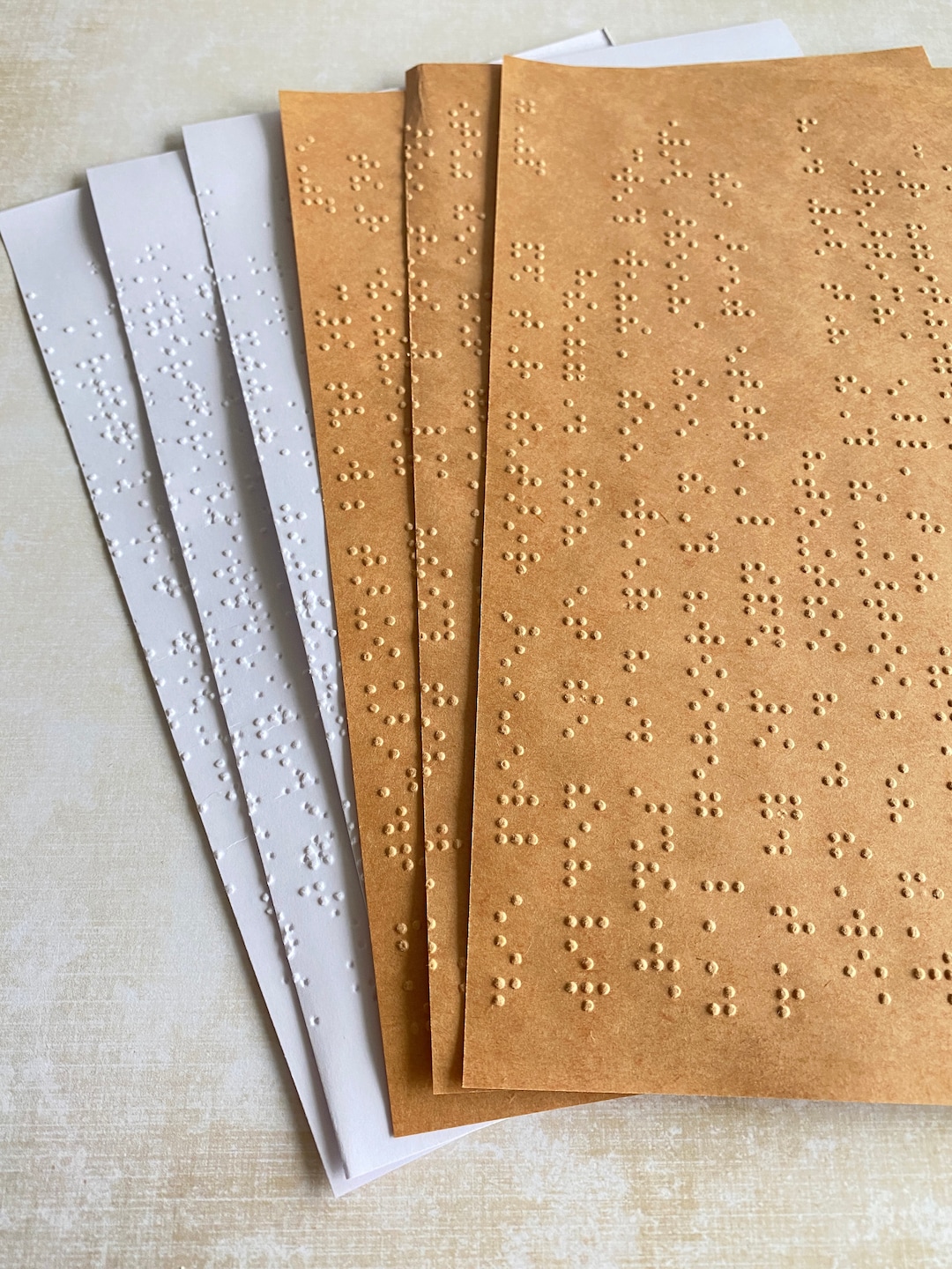 10 Sheets of Braille Paper Ephemera A5 Size. Mixed Media ...