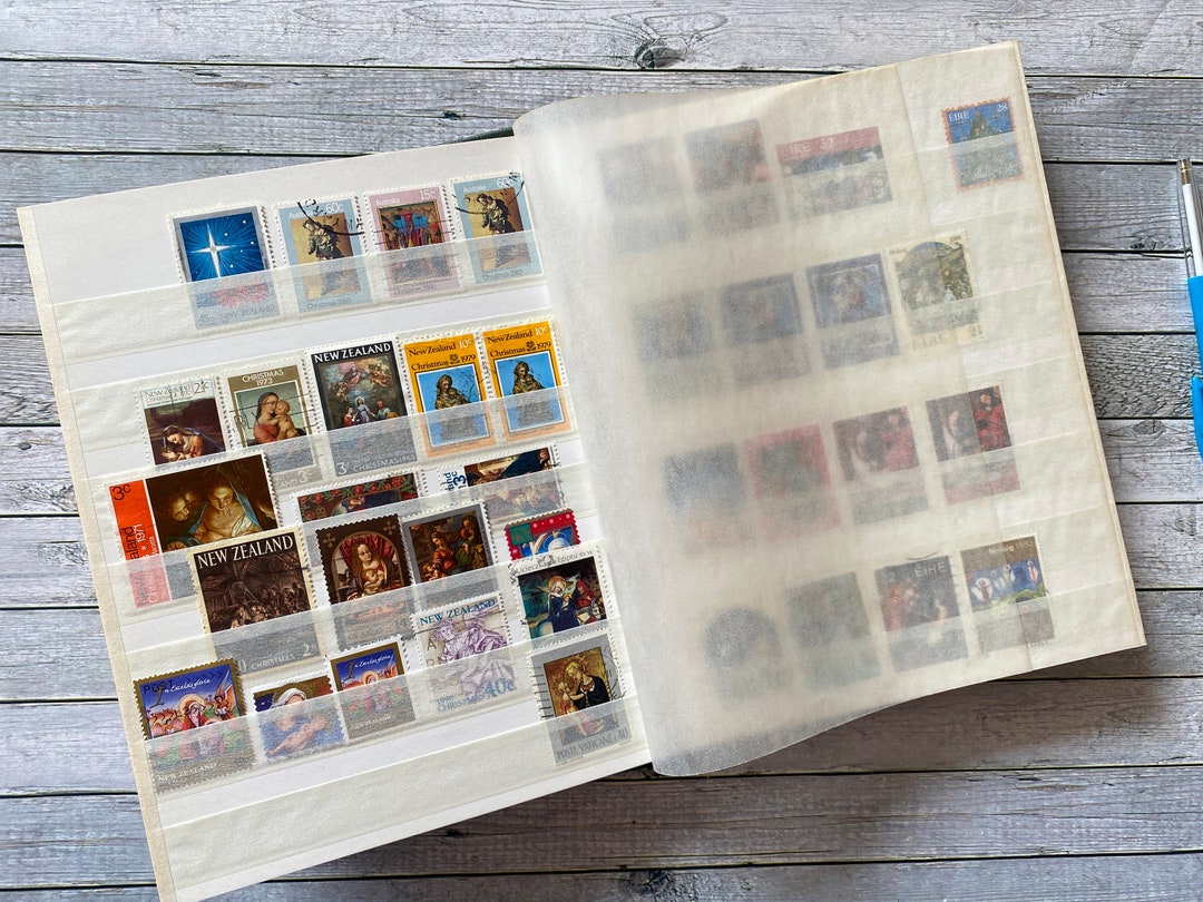 A5, Green, Patento, 444, Stamp Album, With Christmas Stamps, Archive ...