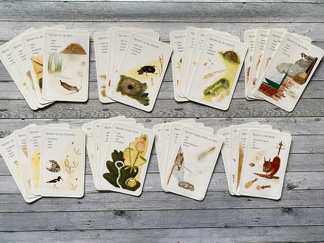 32 Cards, Vintage, Quartet Game. It Has a Wildlife Theme. All Pictures ...