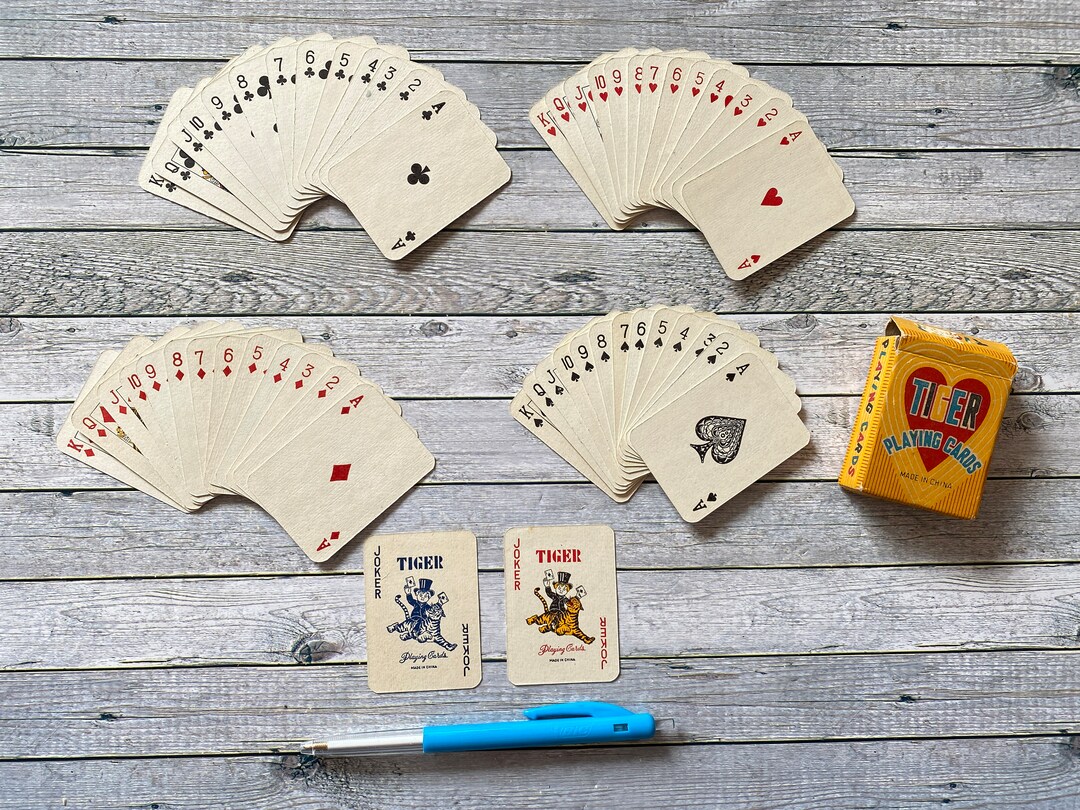 Vintage, Mini, Game, Cards. Complete Set of Playing Cards. Small, Card ...
