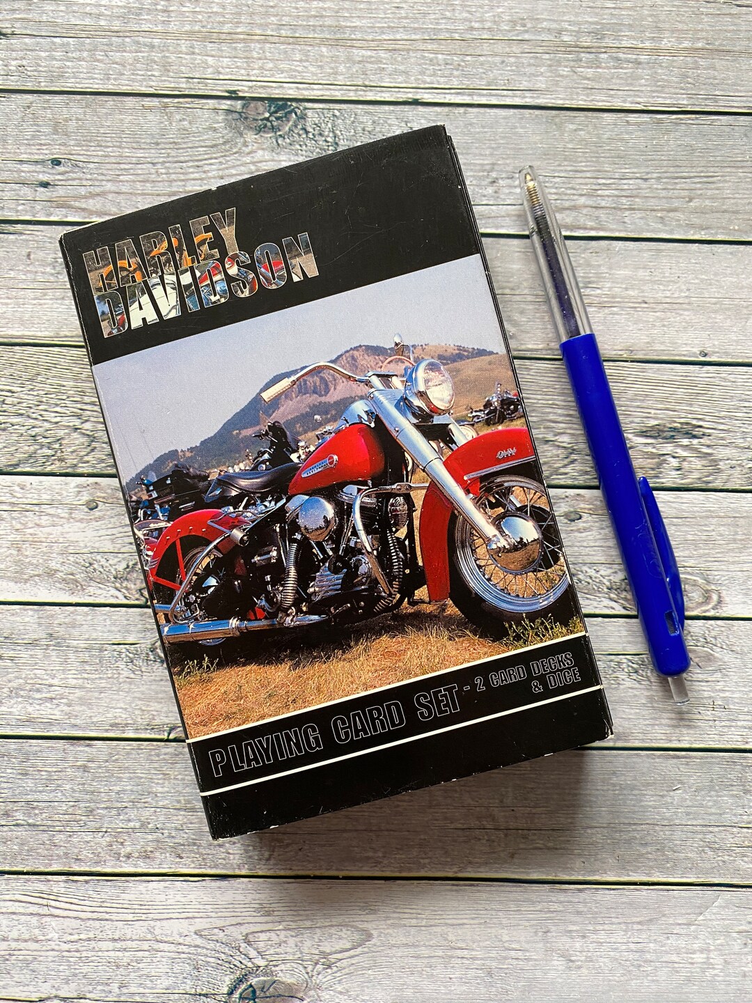 Harley Davidson Vintage, Playing Cards, Game, 2 Full Sets, Complete Set ...