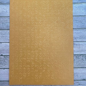 Braille Paper, Ephemera, Set of 10 Sheets of About A5 Size. Mixed Media ...