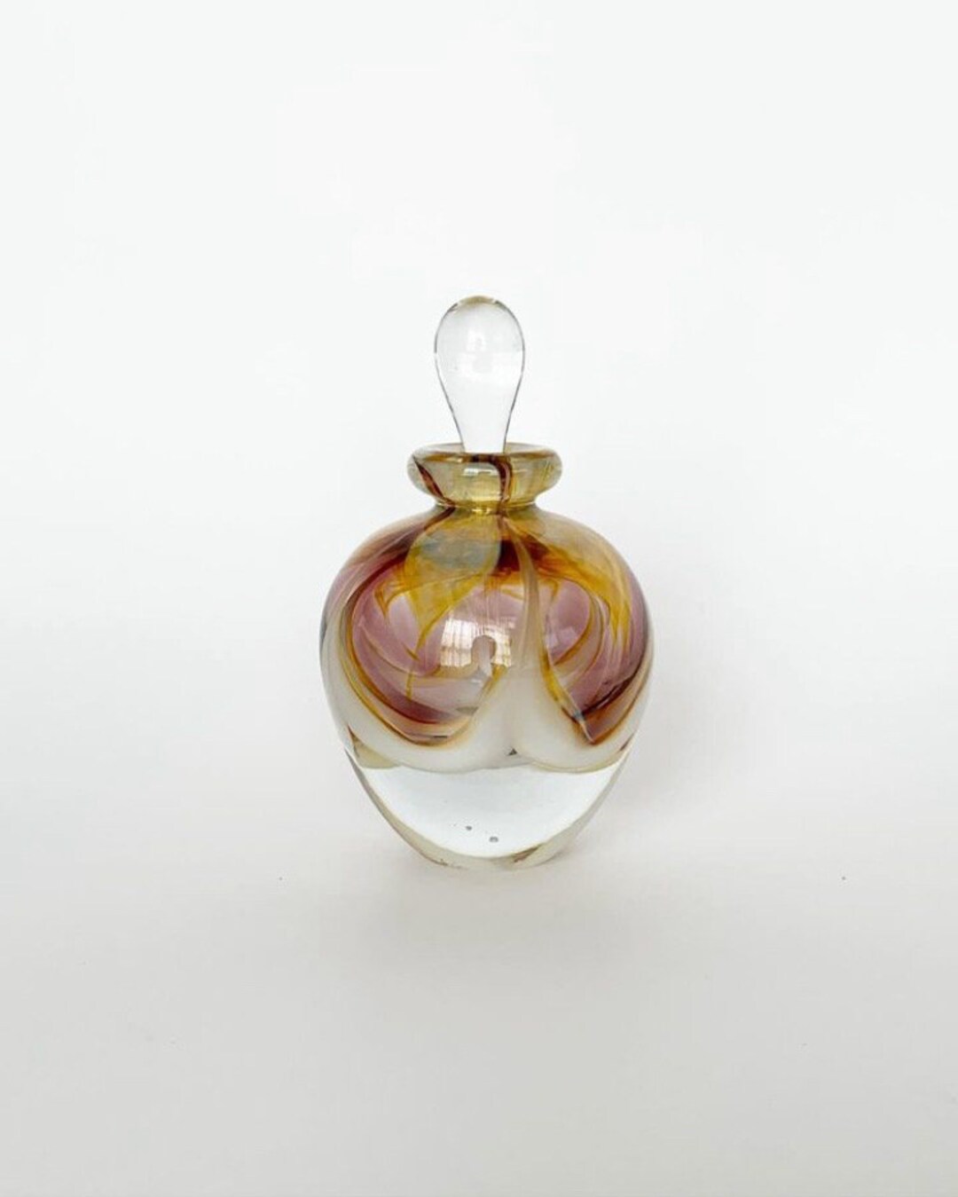Vintage 1982 David R. Boutin Signed Studio Art Glass Perfume Bottle ...