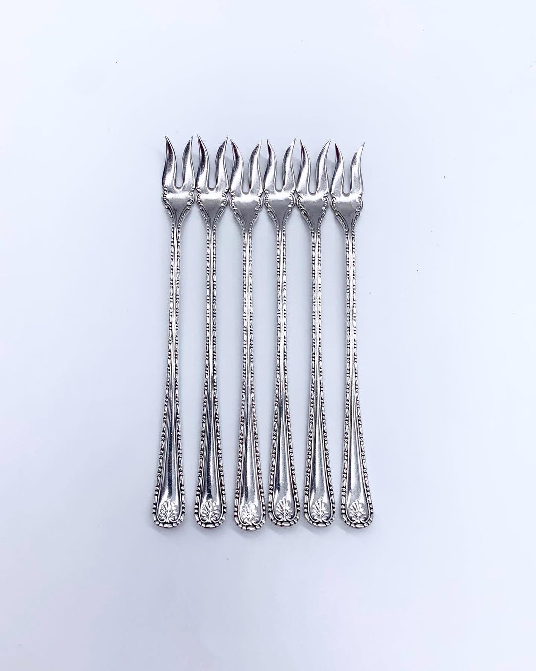 Vintage Silverplate Pickle Forks - Simeon L & George H Rogers Co. - Set ...