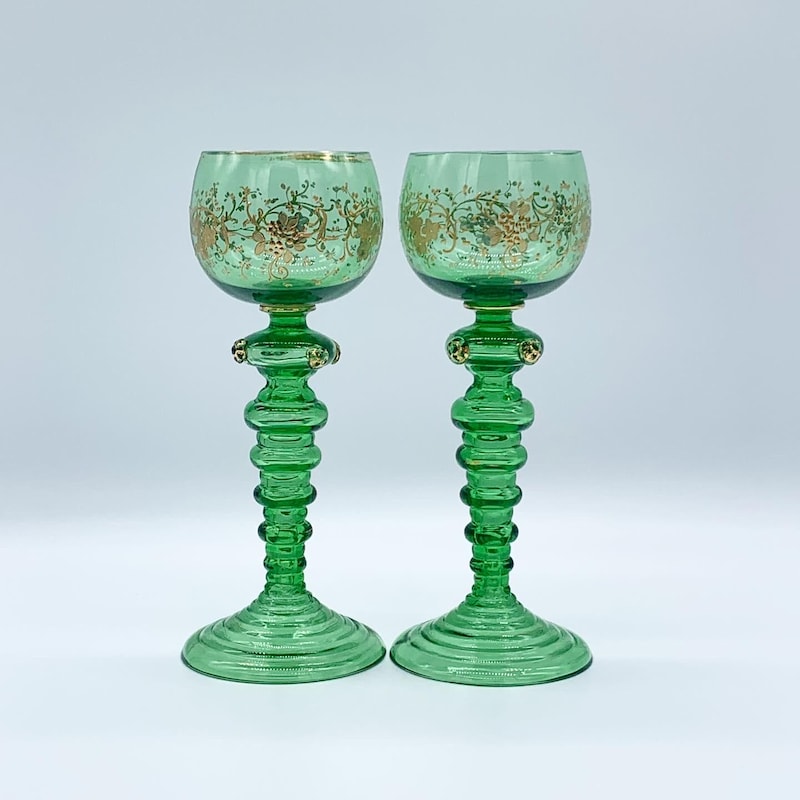 Moser Goblets Antique - Etsy