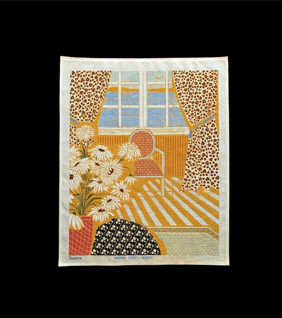 Barbara Russell Designs Hand Painted Large Needlepoint Canvas ...