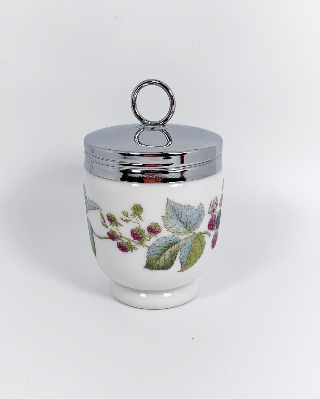 Royal Worcester Lavinia King Size Egg Coddler & Lid, Berries and ...