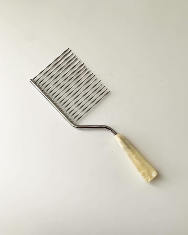 Vintage Cake Breaker Comb With Faux Mother of Pearl Bakelite Handle ...