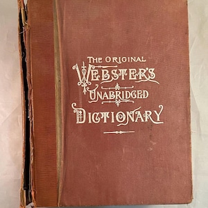 The Original Webster Unabridged Dictionary - Etsy