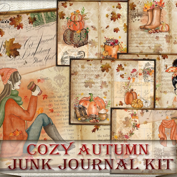 Cozy Digital Paper - Etsy