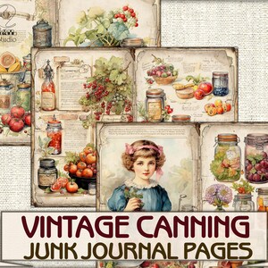 Vintage Cooking Junk Journal,cookbook Pages Recipe Collage Printables ...