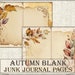 Autumn Blank Background Junk Journal Pages,fall Background Printables ...