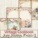 Vintage Cookbook Junk Journal,cooking Pages Printable,old Recipe Book ...