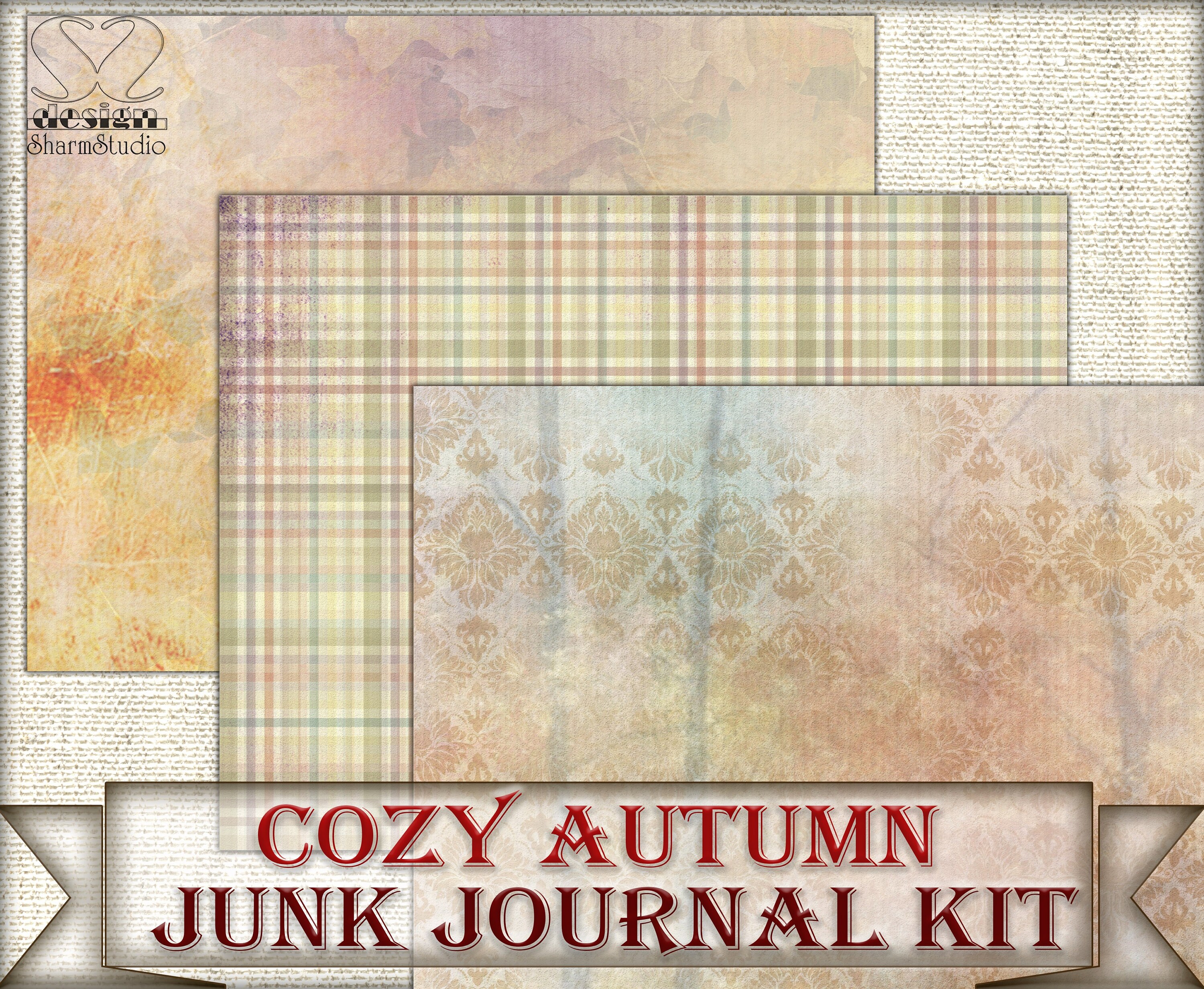 Cozy Autumn Junk Journal Collage Pagesdigital Kit Picture - Etsy