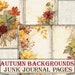 Autumn Blank Background Junk Journal Pages,fall Background Printables-2 ...