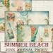Summer Beach Junk Journal Pages Printables,vacation Papers - Etsy