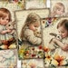 Vintage Little Girl Collage Digital Picture Printable Cards Atc ACEO - Etsy