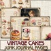 Vintage Cooking Junk Journal,cakes Cookbook Pages Recipe Collage ...
