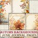 Autumn Blank Background Junk Journal Pages,fall Background Printables-2 ...