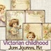 Victorian Children Journal Pages,printable Childhood Junk Journal Kit ...