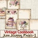 Vintage Cookbook Junk Journal,cooking Pages Printable,old Recipe Book ...