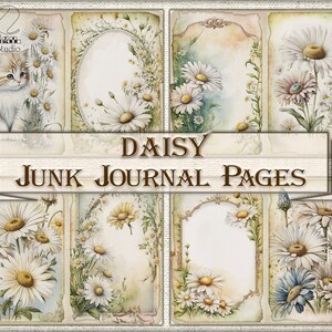 Vintage Daisy Fantasy Junk Journal Pagesjournal Kit Download - Etsy