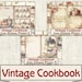 Vintage Cookbook Junk Journal,cooking Pages Printable,old Recipe Book ...