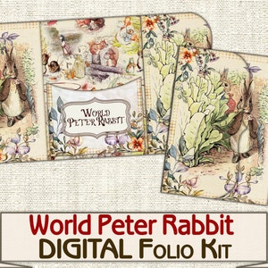 World Peter Rabbit Friends Beatrix Potter Folio Kit,fantasy Fairy Tale ...