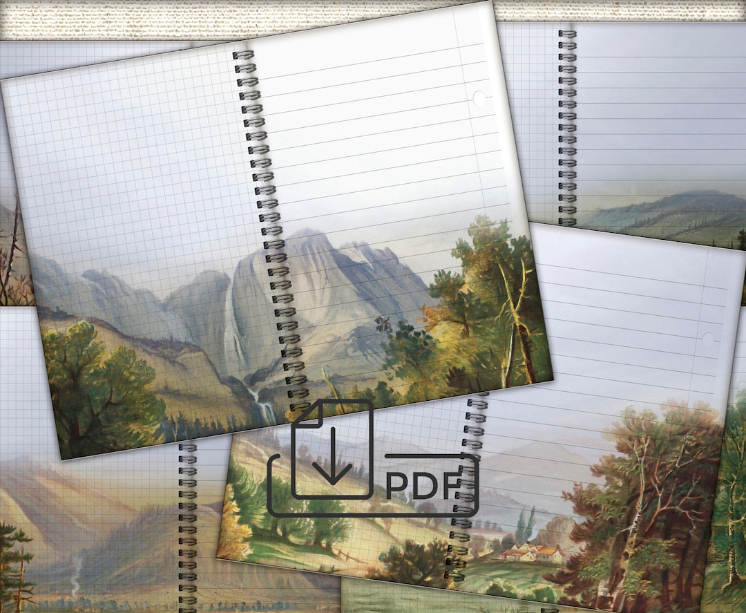 Mountain Landscape Prints Junk Journal Pagespicture - Etsy