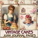 Vintage Cooking Junk Journal,cakes Cookbook Pages Recipe Collage ...
