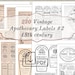 230 Vintage Apothecary Printable Old Ephemera Labels #2 18th Century - Etsy