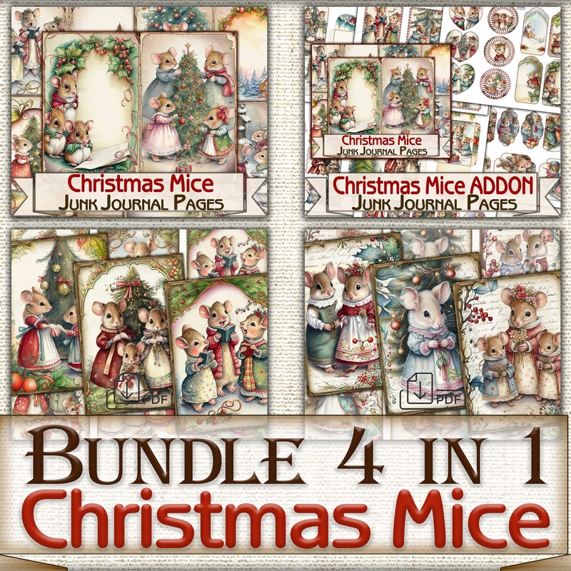 Christmas Mouse - Etsy