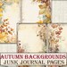 Autumn Blank Background Junk Journal Pages,fall Background Printables-2 ...