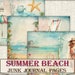 Summer Beach Junk Journal Pages Printables,vacation Papers - Etsy