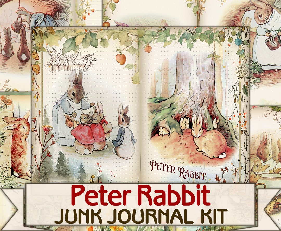 Peter Rabbit Beatrix Potter Junk Journal Pages,fantasy Fairy Tale ...