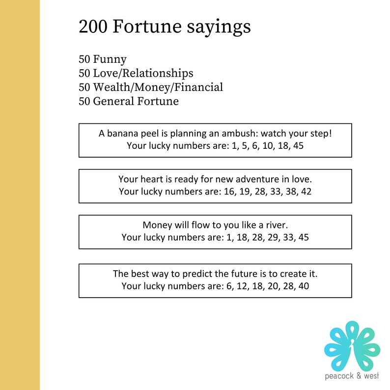 Black & Gold New Year Fortune Cookie DIY Printable Fortune Cookie New ...